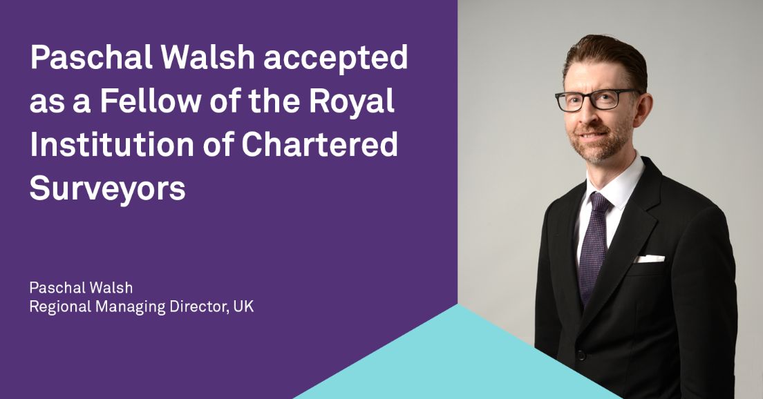 Paschal Walsh accepted as a Fellow of the Royal Institution of ...